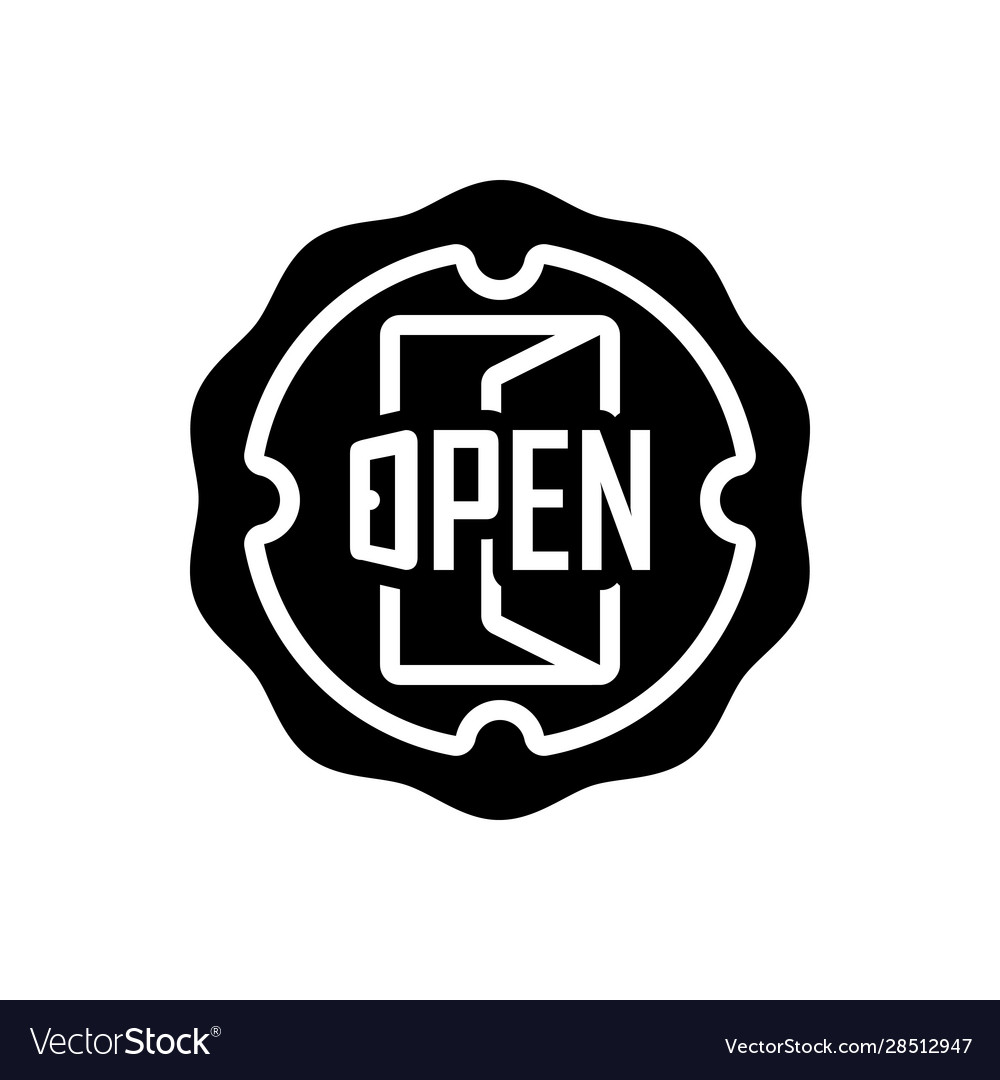 Open Royalty Free Vector Image - VectorStock