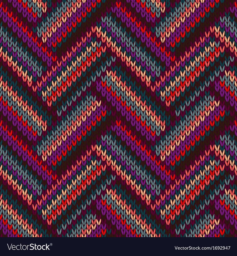 Seamless Knitted Pattern Royalty Free Vector Image