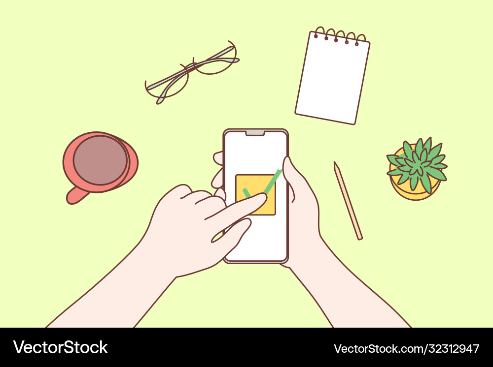 Technology mobile social media business Royalty Free Vector