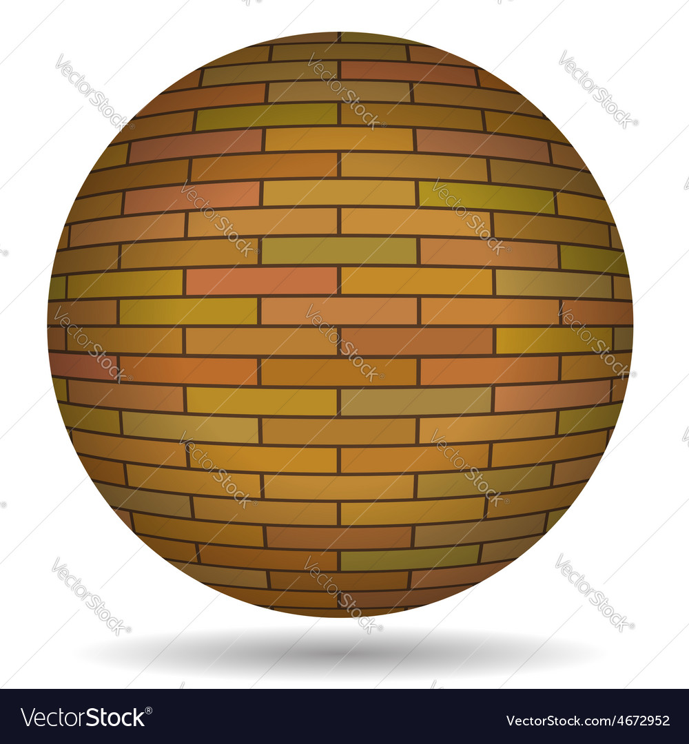 Brick circle Royalty Free Vector Image - VectorStock