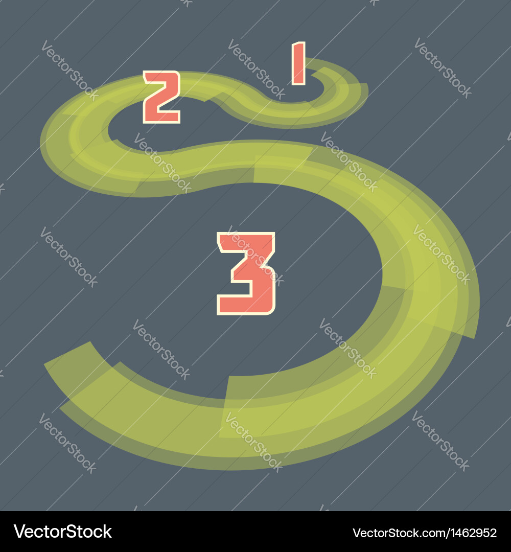 Flat steps infographic elements Royalty Free Vector Image