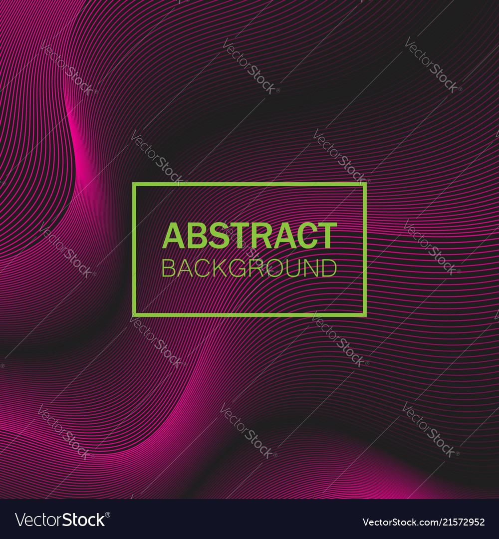 Geometric background with dynamic waves Royalty Free Vector