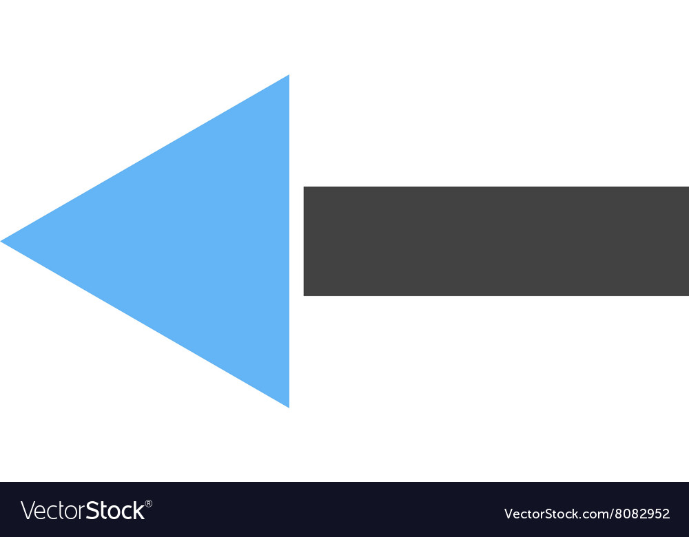 Left arrow Royalty Free Vector Image - VectorStock