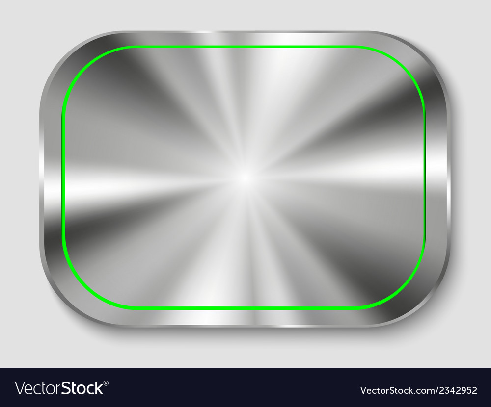Metal button Royalty Free Vector Image - VectorStock