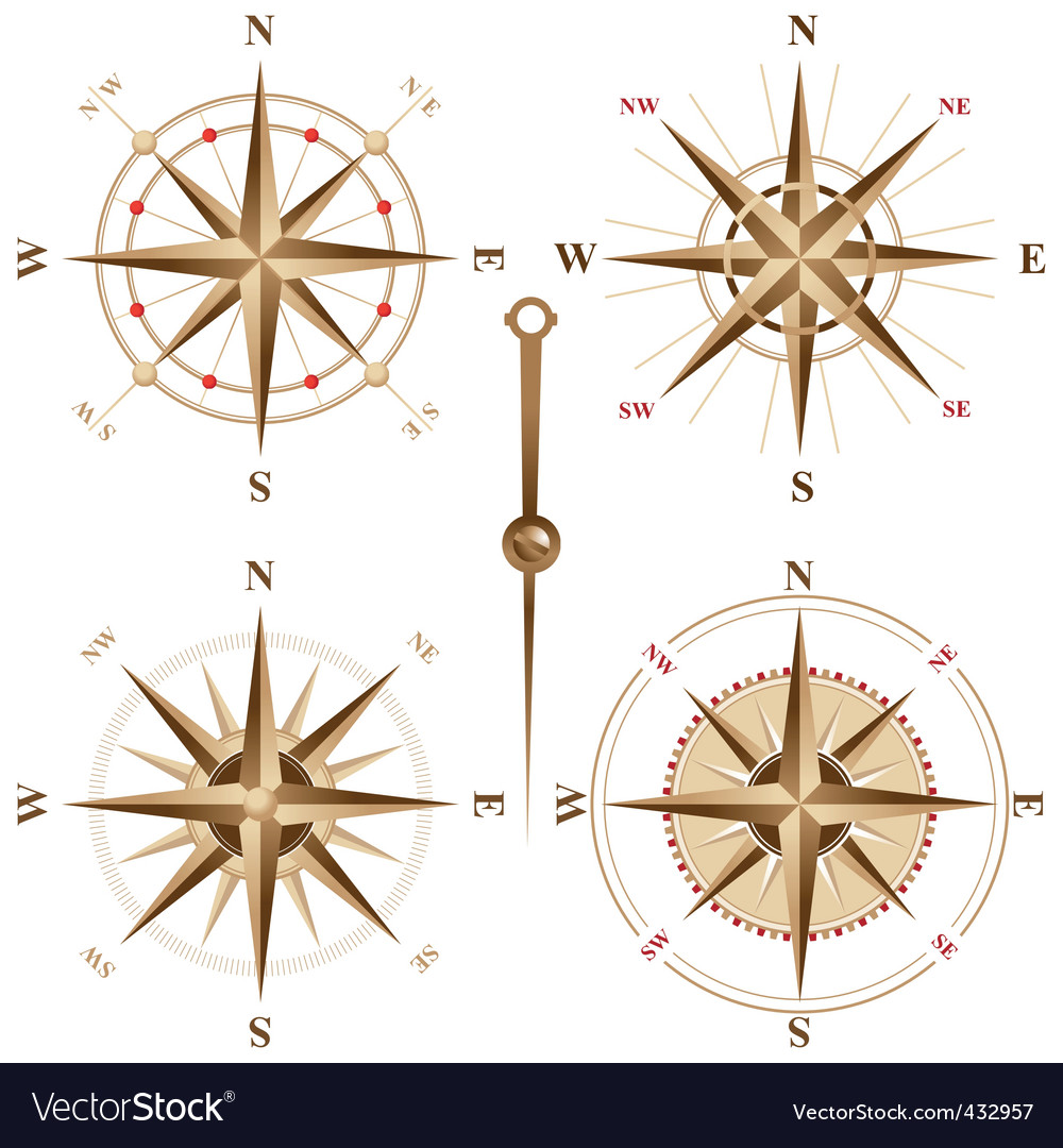 Compasses Royalty Free Vector Image - VectorStock