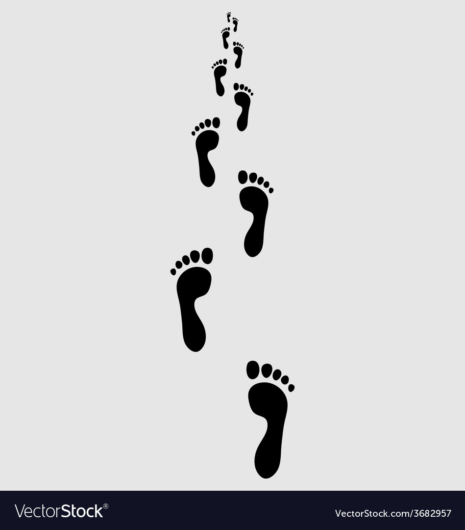 Footsteps Royalty Free Vector Image - VectorStock