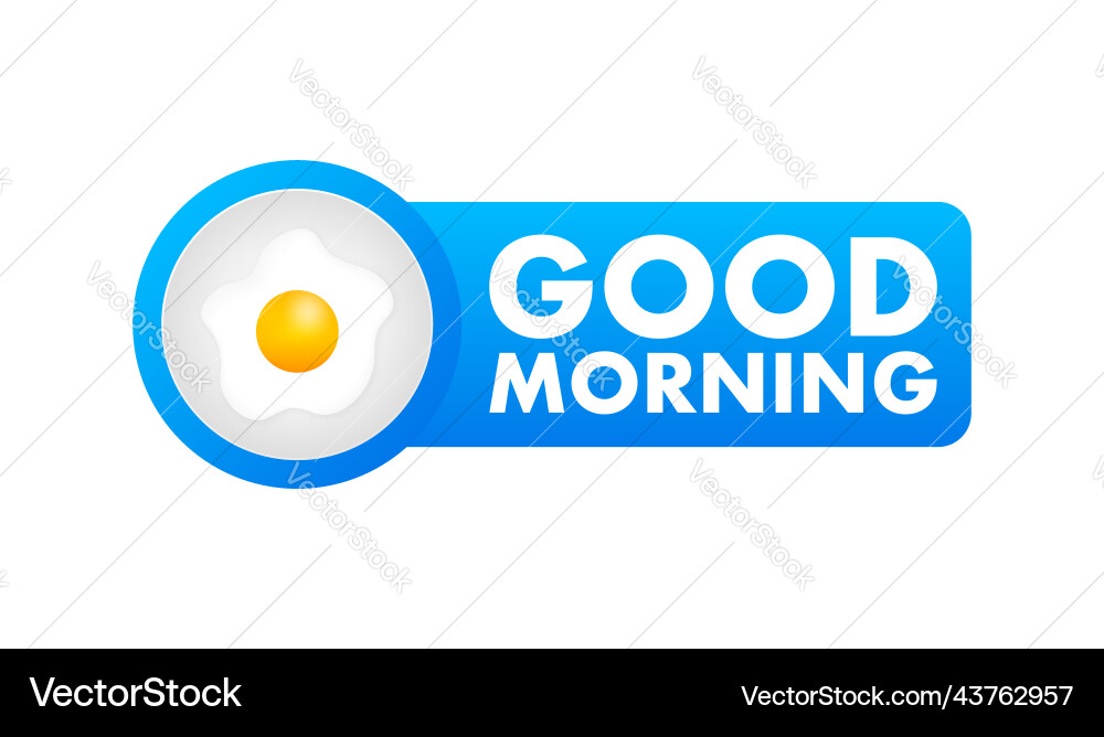 Good morning label conceptual motivation Vector Image
