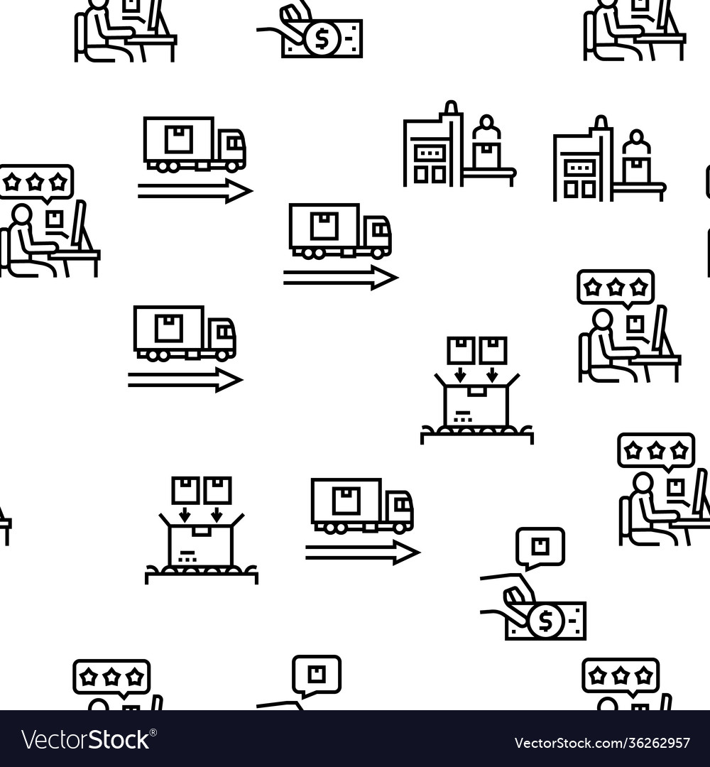 Industrial process seamless pattern Royalty Free Vector