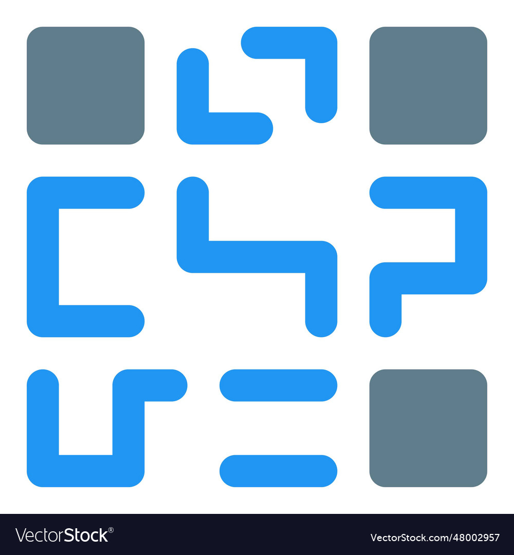 Qr code a barcode with various information Vector Image