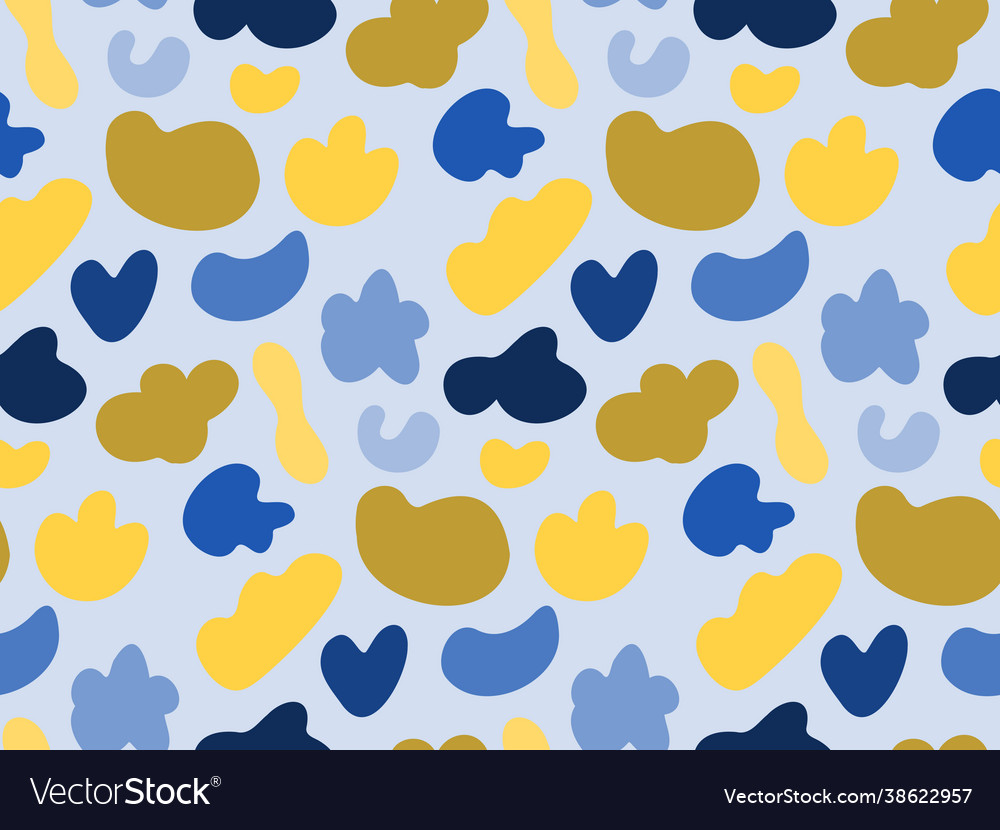 Seamless pattern background with pebbles Vector Image