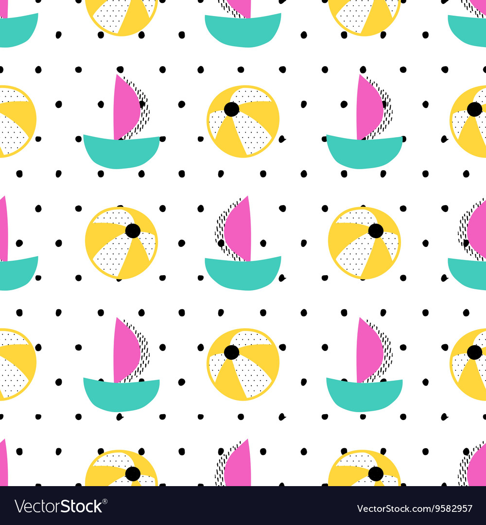 Seamless summer pattern Royalty Free Vector Image