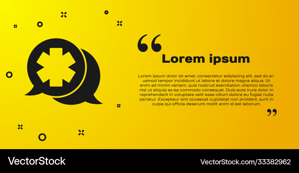 Black dialogue with doctor icon isolated Vector Image