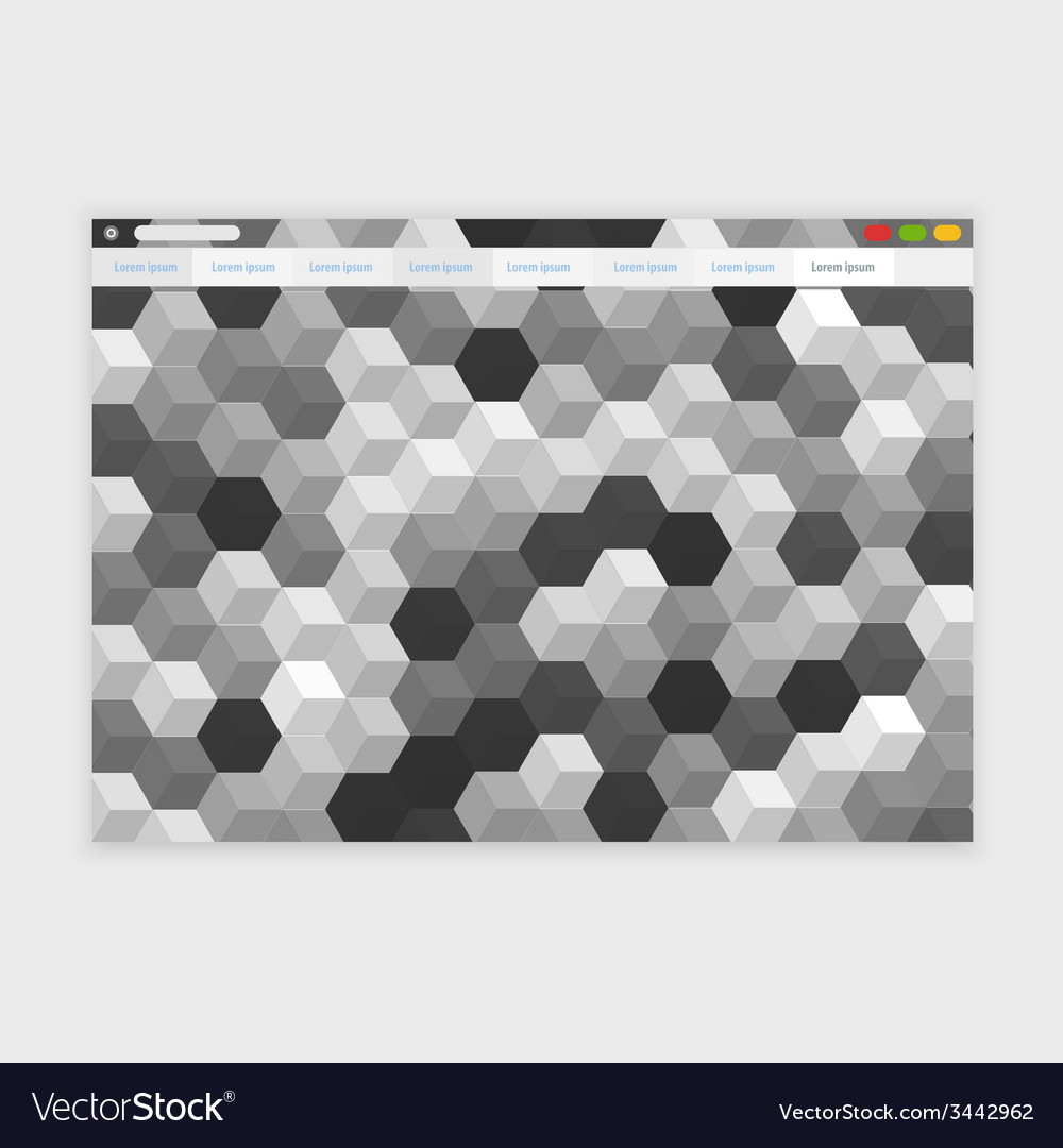 Browser design Royalty Free Vector Image - VectorStock