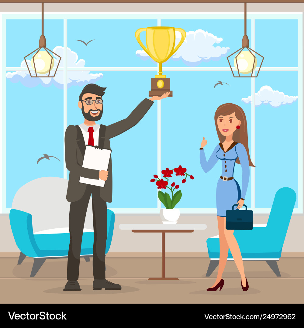 Business success achievement Royalty Free Vector Image