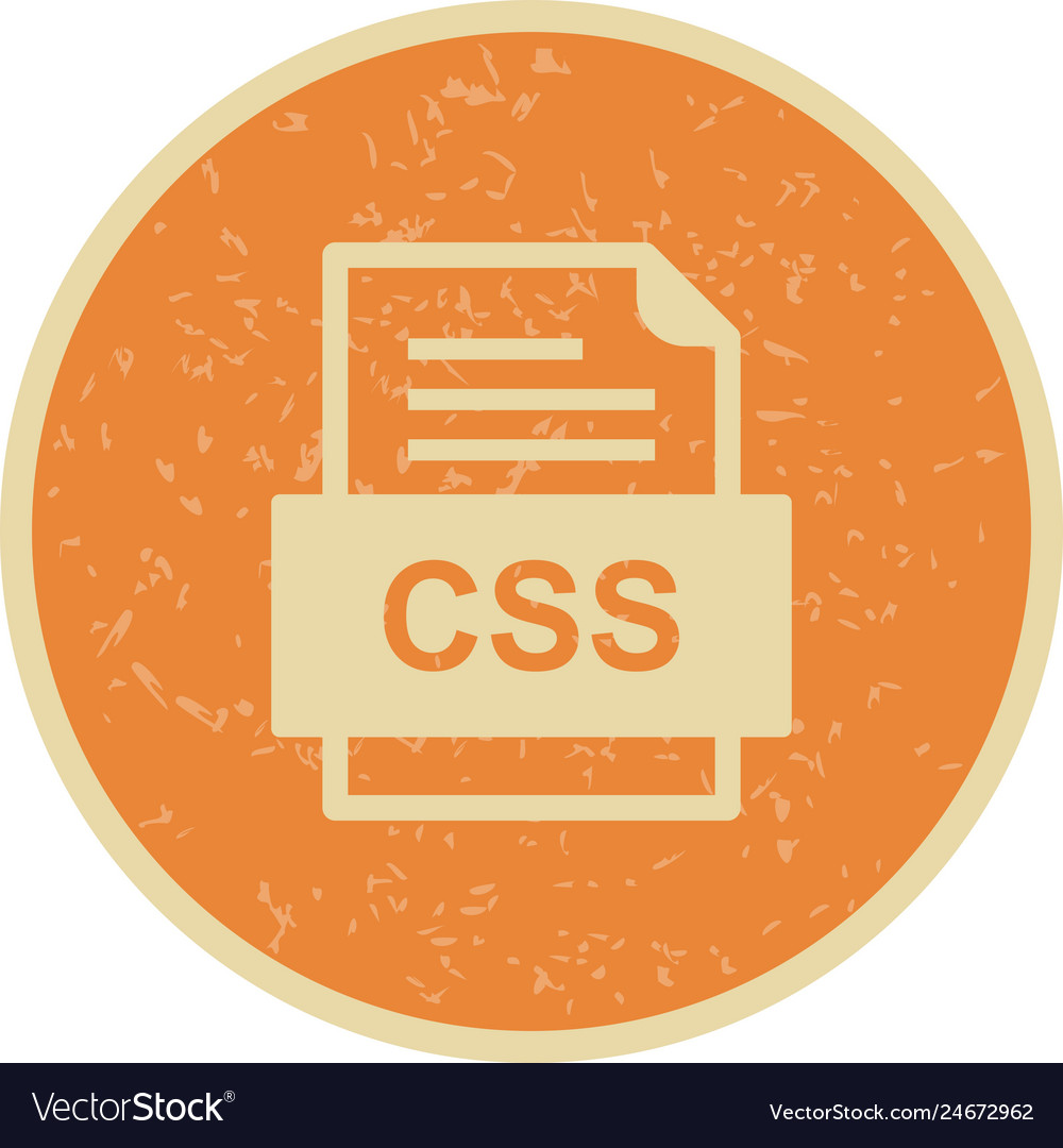 Css file document icon Royalty Free Vector Image