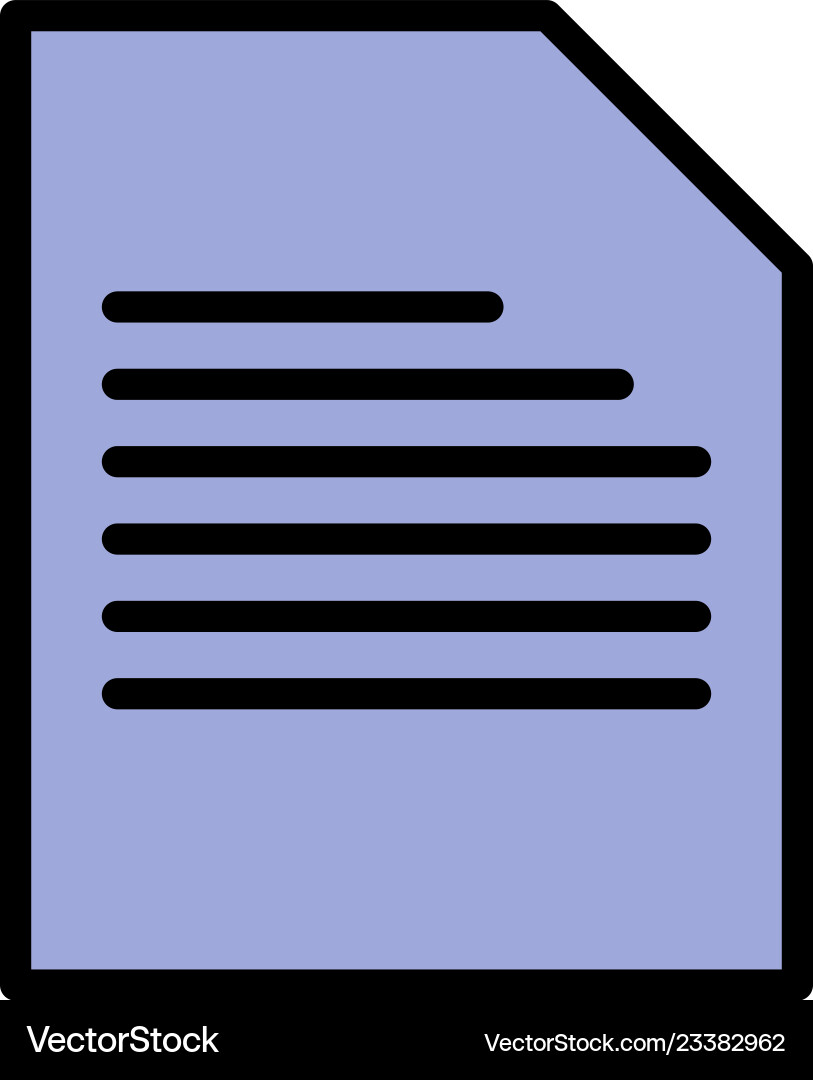 Document icon Royalty Free Vector Image - VectorStock
