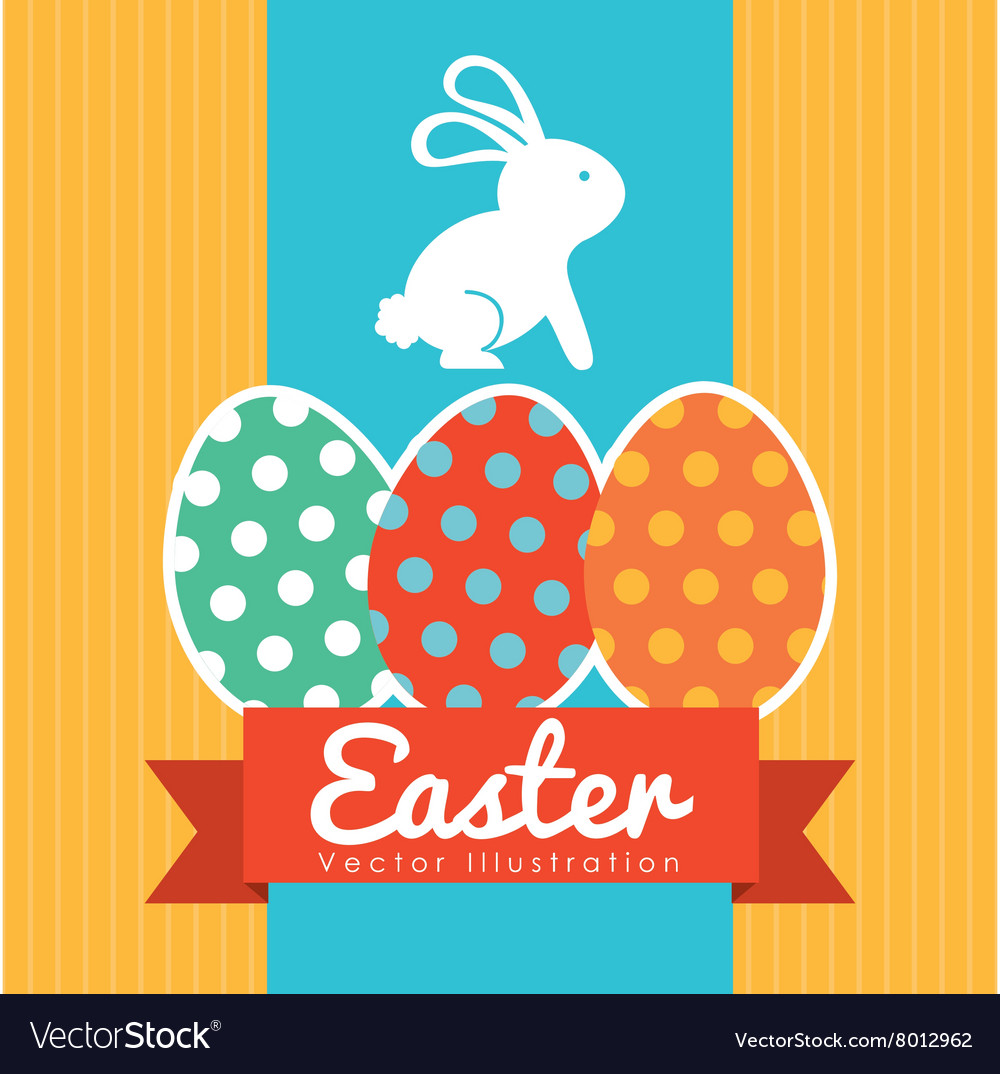 Happy easter design Royalty Free Vector Image - VectorStock