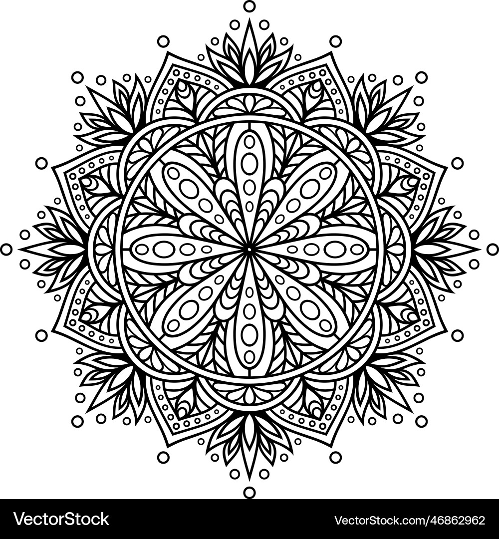 Mandala highly detailed ornamental design Vector Image