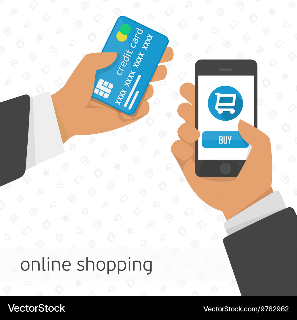 Online shopping Royalty Free Vector Image - VectorStock