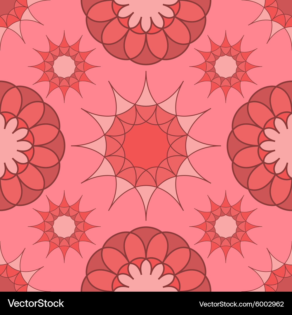 Seamless of dark red round figures Royalty Free Vector Image