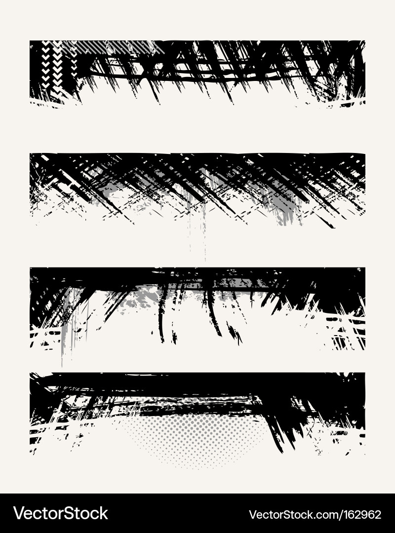 Set of grunge edges Royalty Free Vector Image - VectorStock