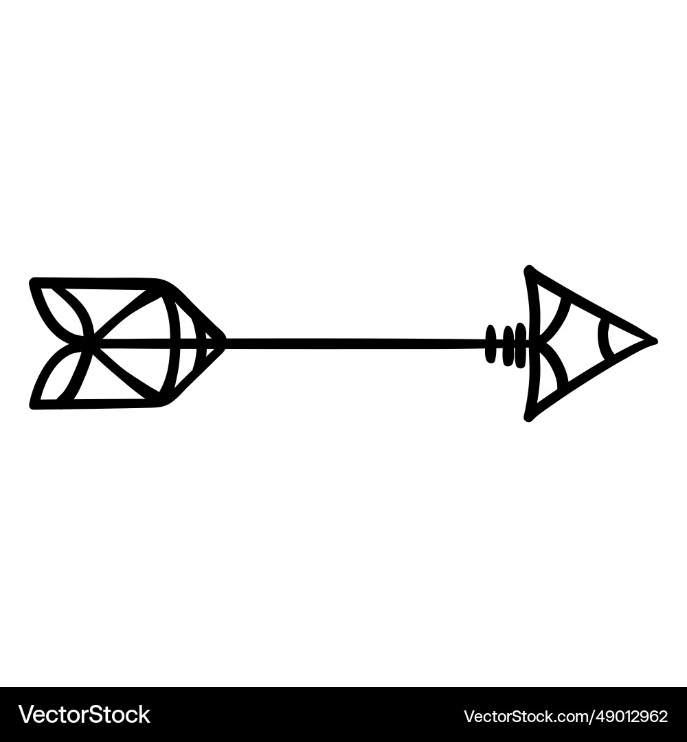 Stroke boho arrow Royalty Free Vector Image - VectorStock