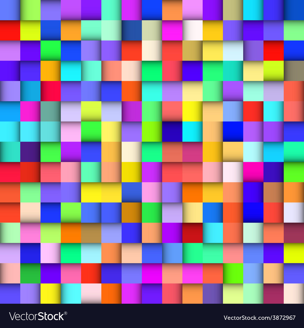 Abstract colorful background with squares Vector Image