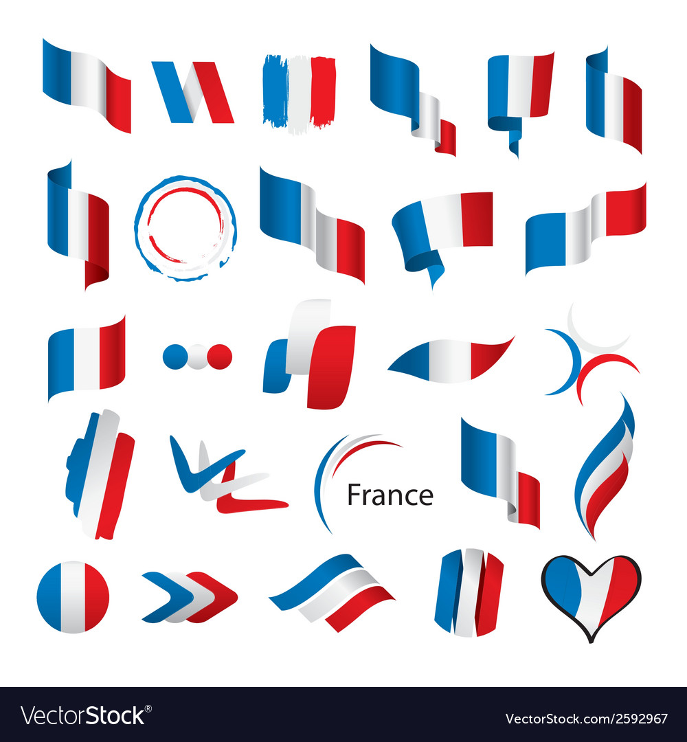 Biggest collection of flags france Royalty Free Vector Image