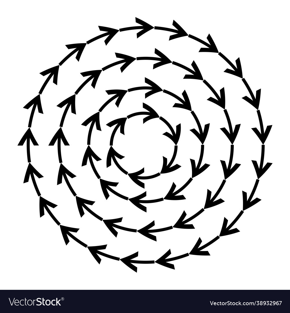 Circular arrows chart icon set cursor Royalty Free Vector