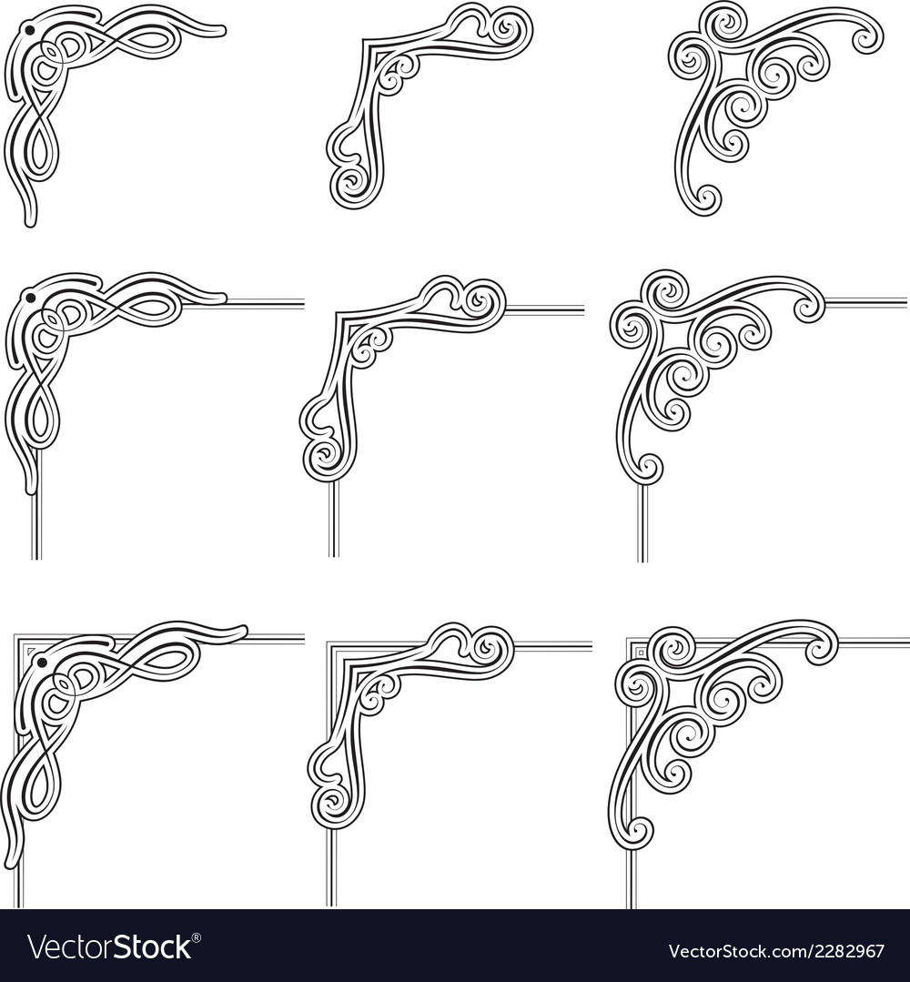 Corners Royalty Free Vector Image - VectorStock