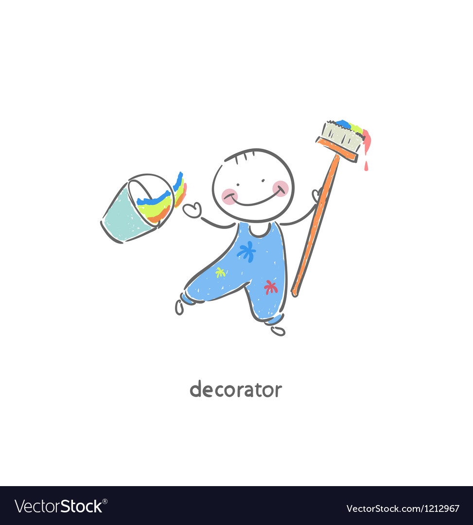 Decorator Royalty Free Vector Image - VectorStock