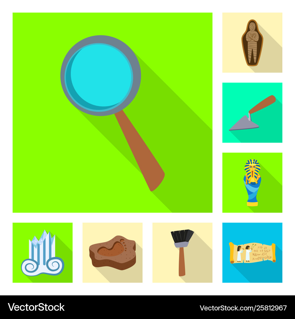 Design story and items icon collection Royalty Free Vector