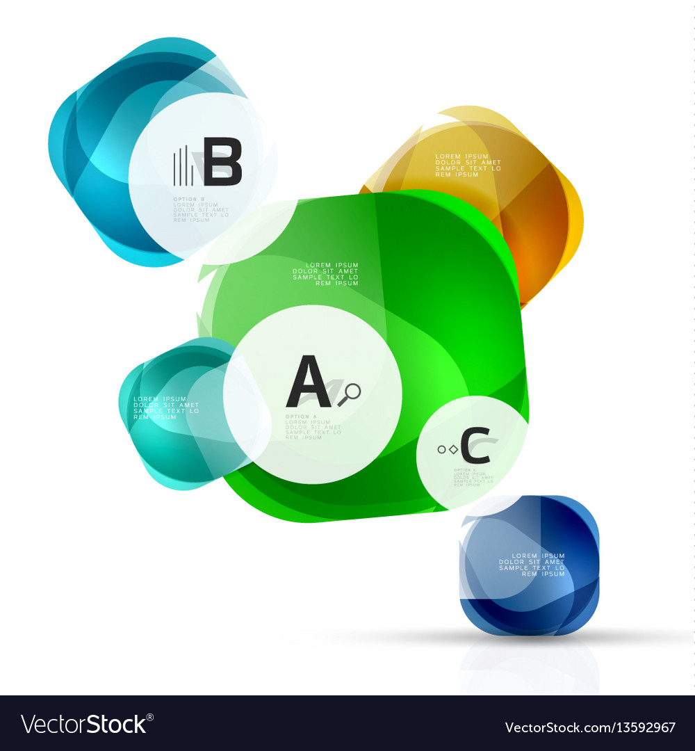 Shiny abstract elements Royalty Free Vector Image