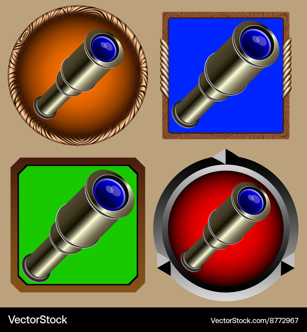 Spyglass Royalty Free Vector Image - VectorStock