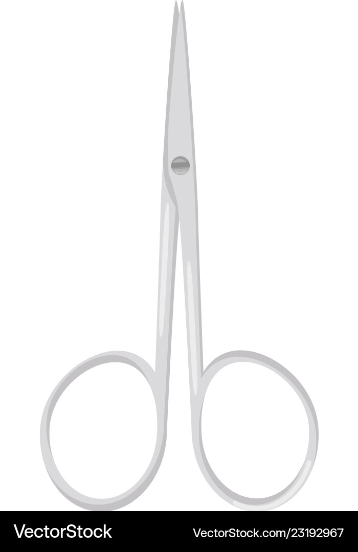 Steel nail scissors professional manicure Vector Image
