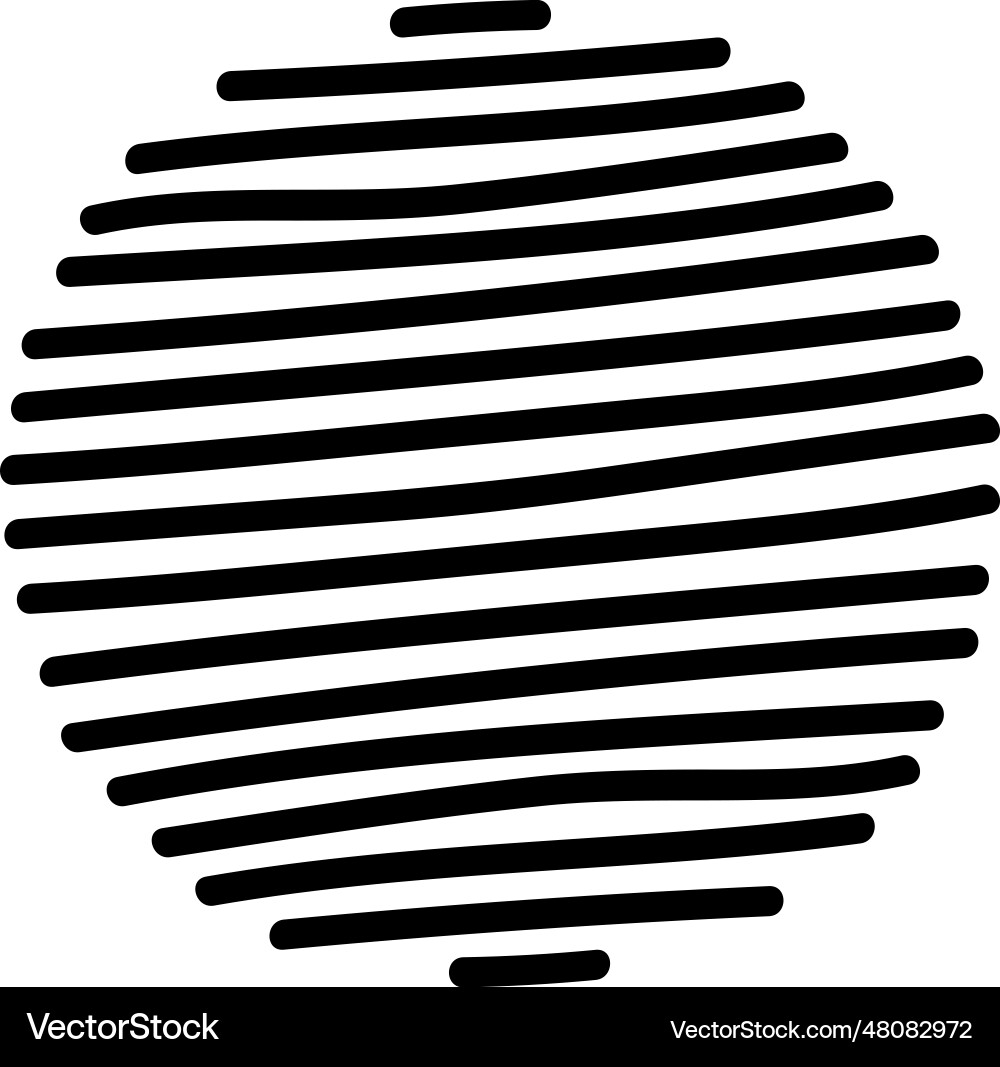 Circle of lines as geometric element and shape for