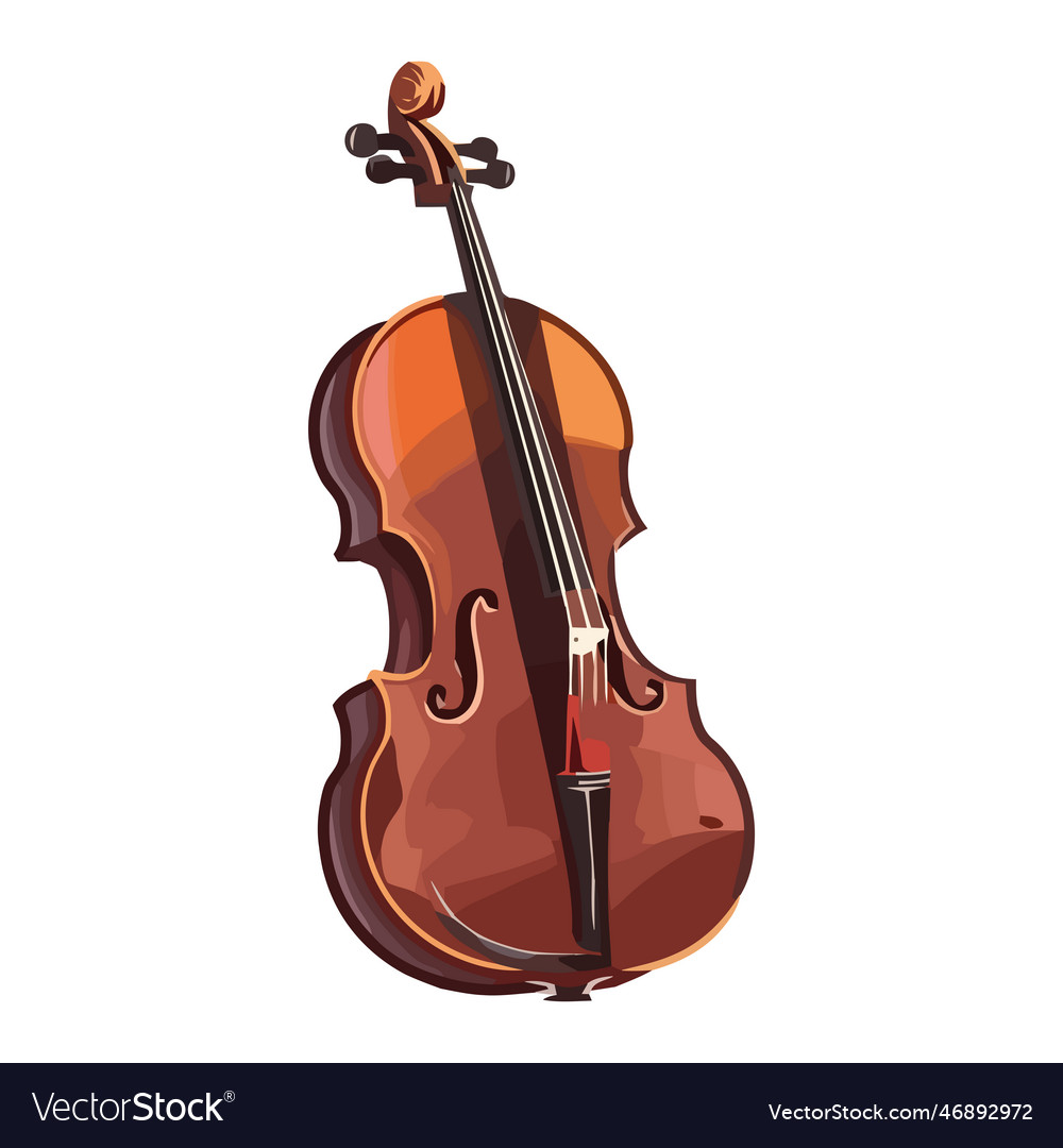 Classical musicians playing string instruments in Vector Image