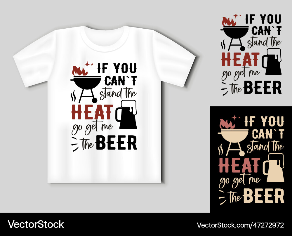 Fun barbecue and grill inscription Royalty Free Vector Image