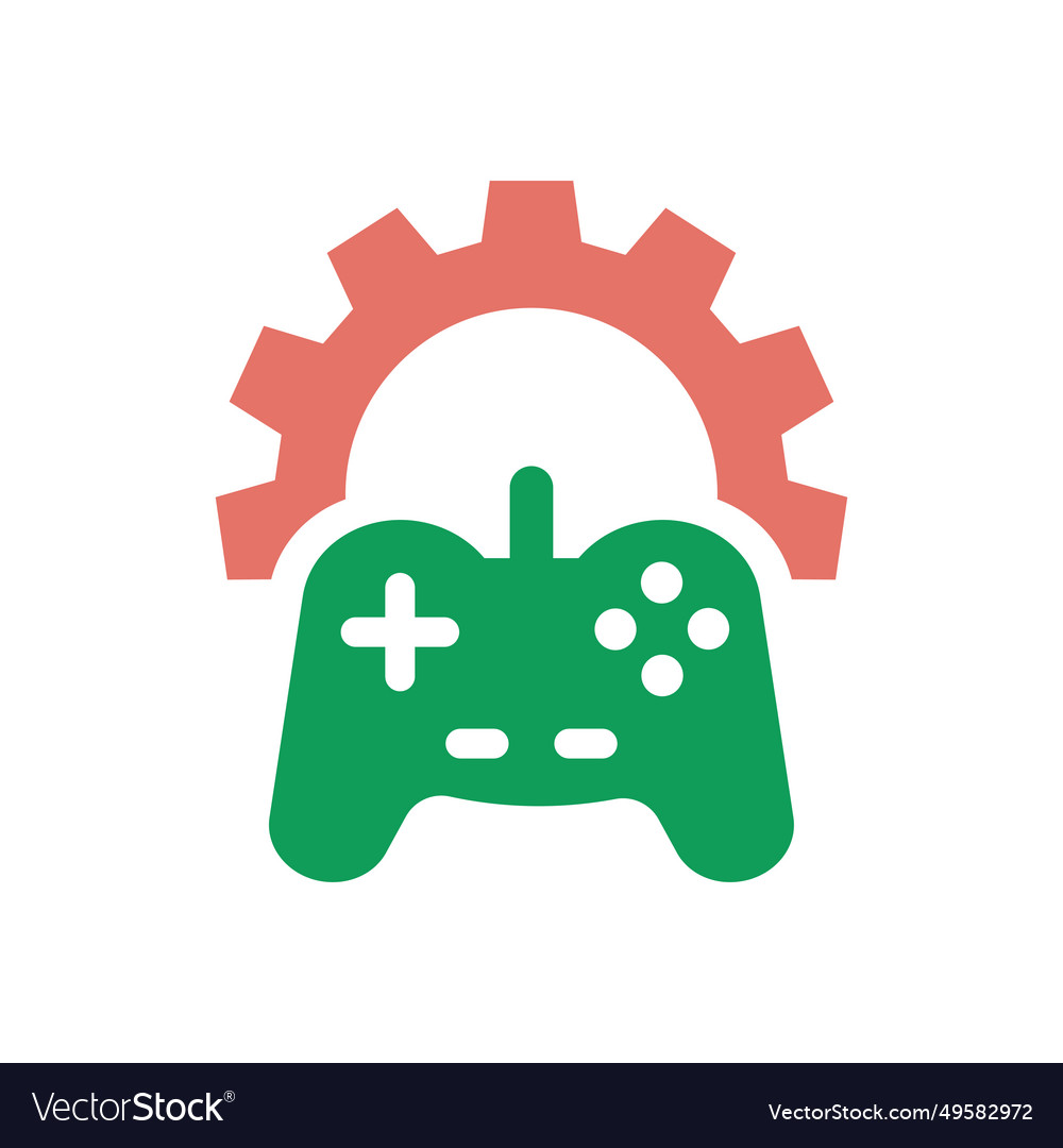 Gamification flat icon simple Royalty Free Vector Image