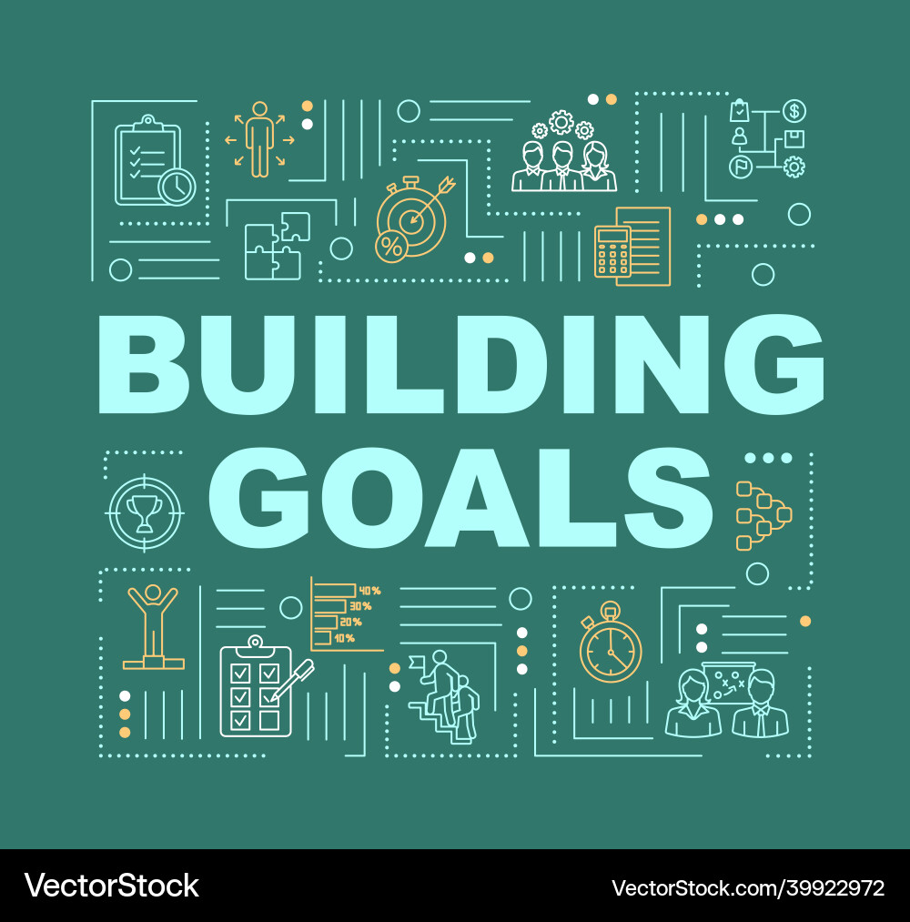 Goal setting word concepts banner business Vector Image