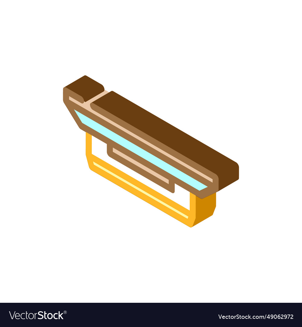 Plasma tv pedestal top view isometric icon Vector Image Plasma tv pedestal top view isometric icon Vector Image