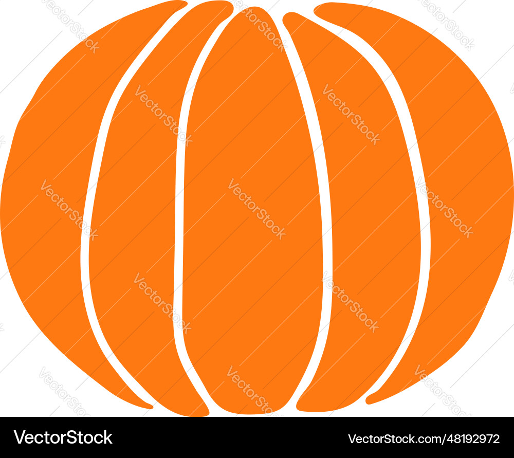 Pumpkin squash autumn vegetable halloween hand Vector Image