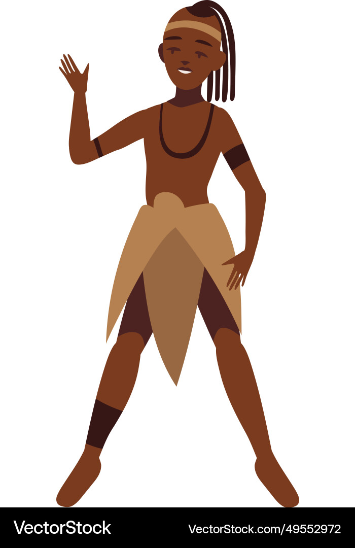 South africa boy character Royalty Free Vector Image