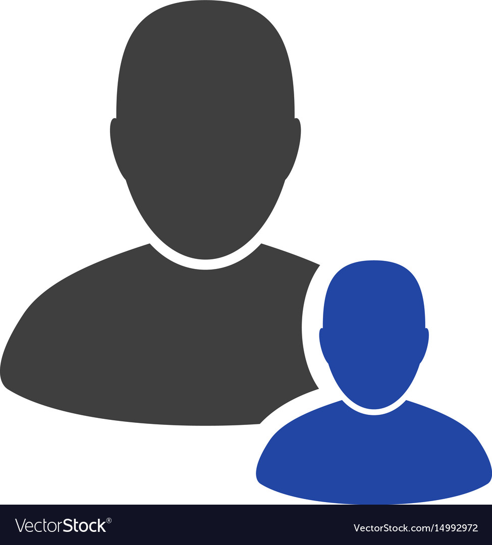 User manager flat icon Royalty Free Vector Image