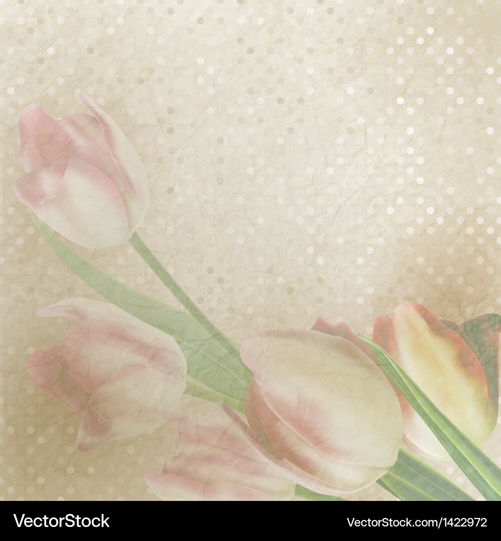 Vintage paper flowers template eps 10 Royalty Free Vector