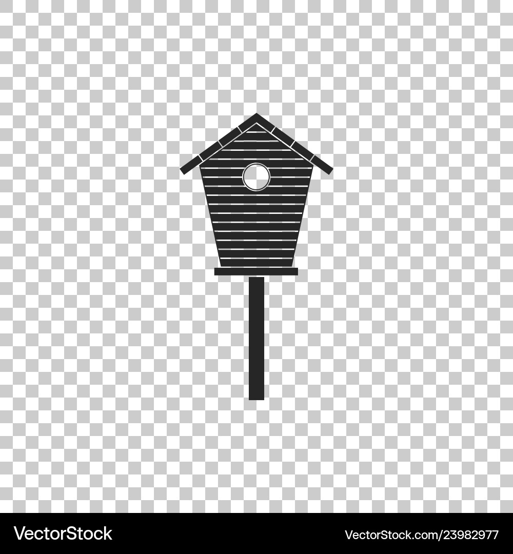 Bird house icon isolated on transparent background