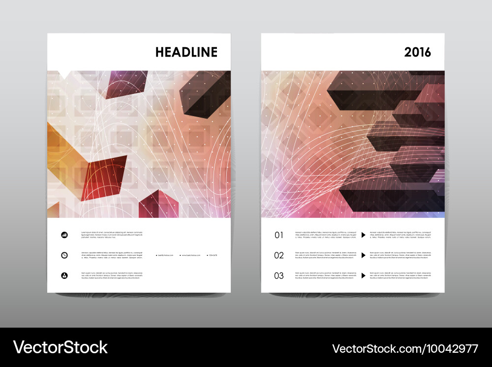 Brochure layout template flyer design Royalty Free Vector