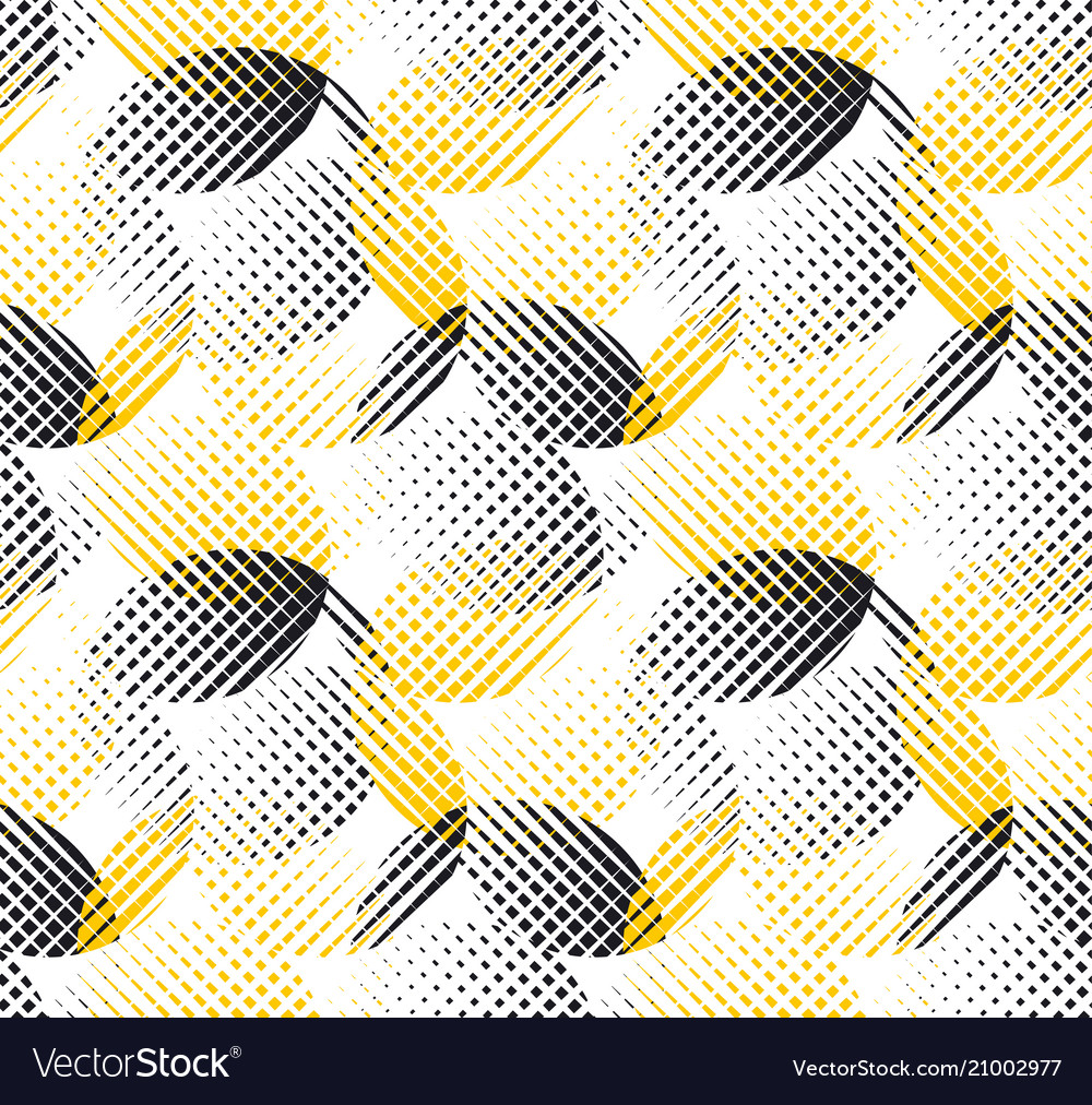 Concept grunge effect geometric seamless pattern Vector Image