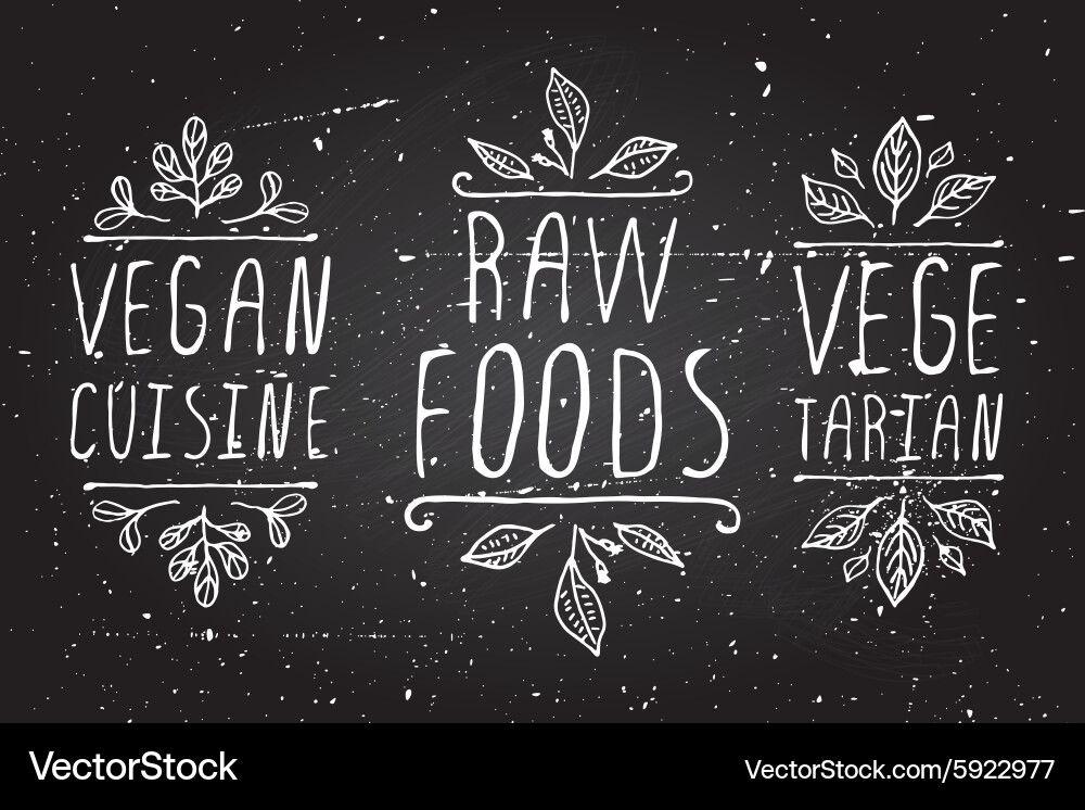 Healthy food product labels Royalty Free Vector Image