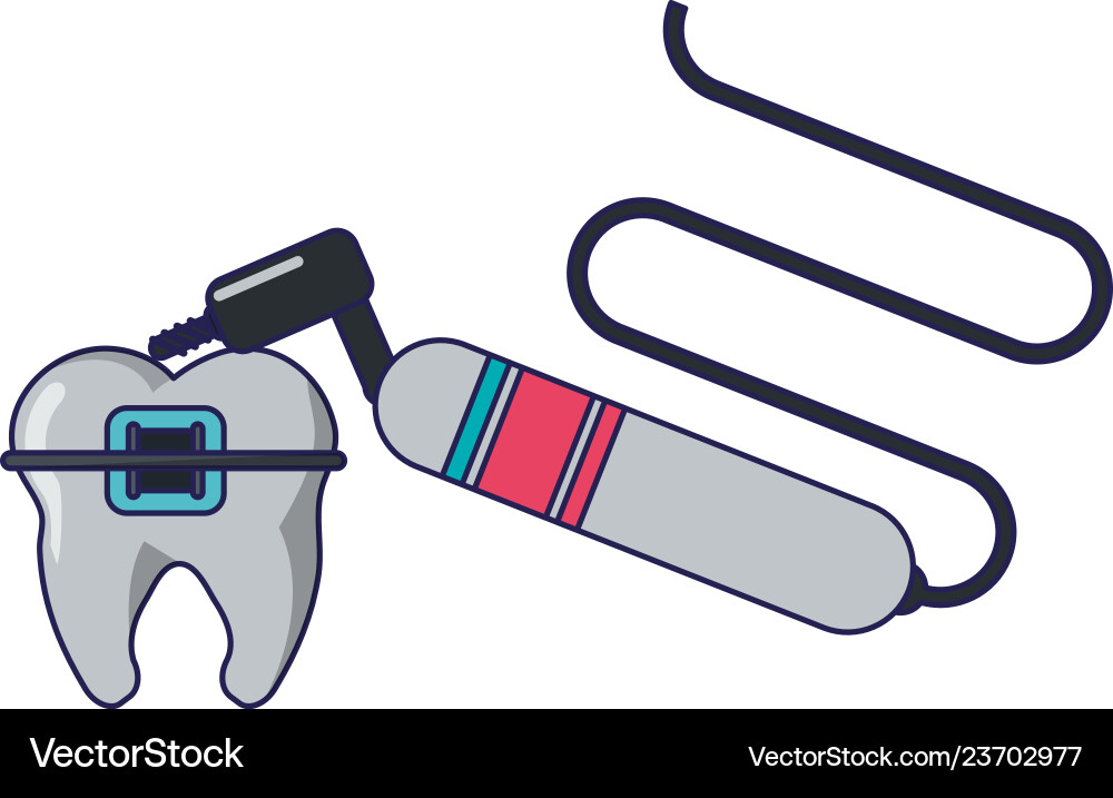 Medical dental treatment Royalty Free Vector Image